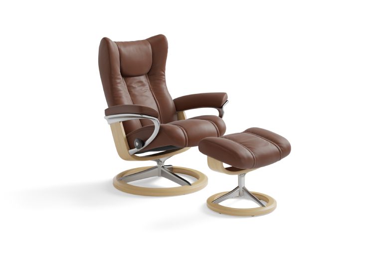 Stressless Wing Signature - Læderland